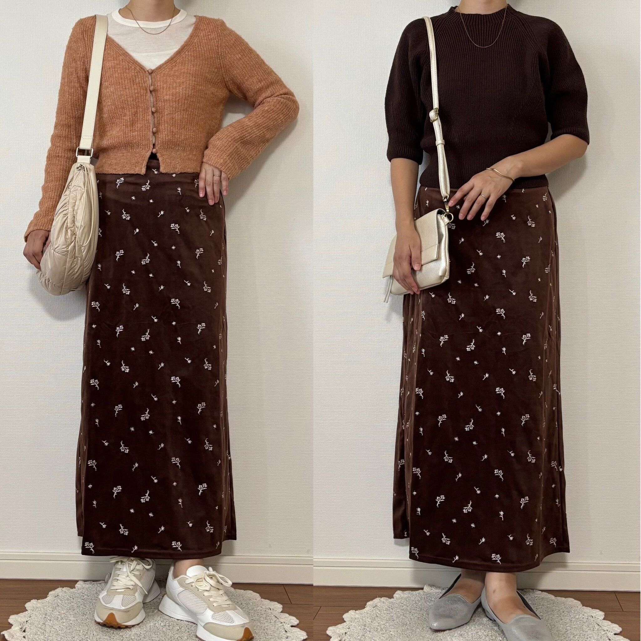 【しまむら】1,089円のベロア刺繍スカートは今年1番気になるトレンドアイテム！ | サンキュ！